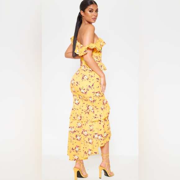 PrettyLittleThing | Dresses | Yellow Maxi Dress | Poshmark